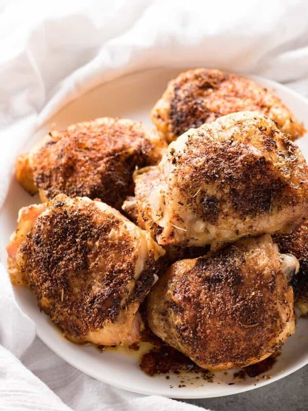 Crispy Baked Chicken Thighs - The Salty Marshmallow