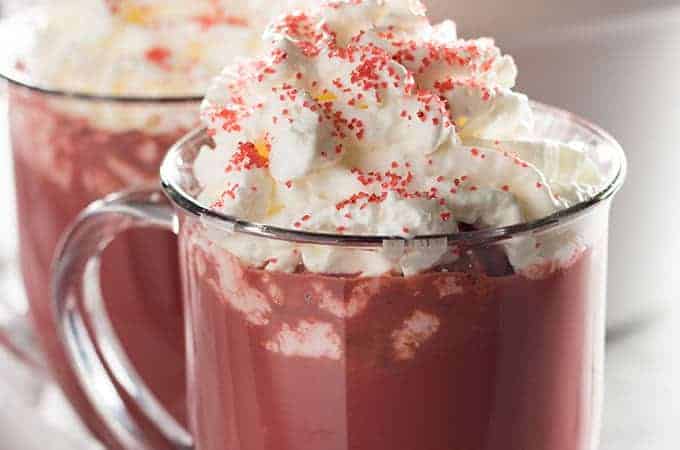 Crockpot Red Velvet Hot Chocolate - The Salty Marshmallow