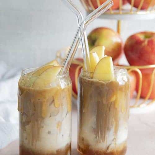 Brown Sugar Apple Iced Coffee - The Salty Marshmallow