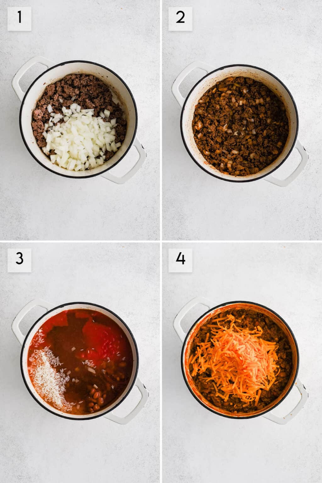 One Pot Chili Cheese Rice - The Salty Marshmallow