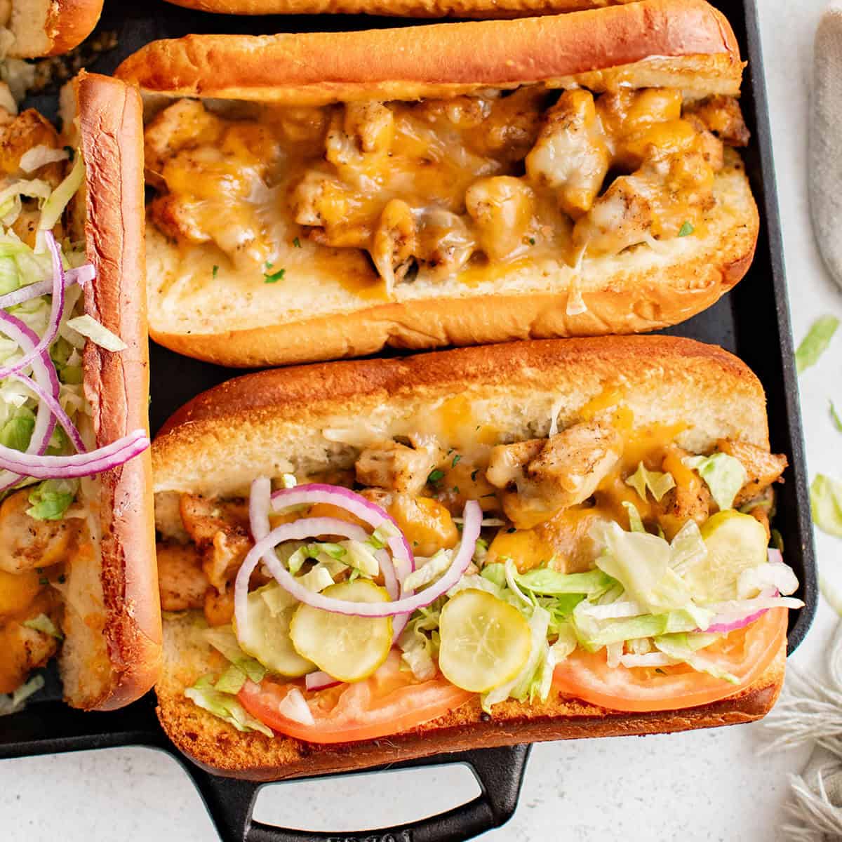 Cheesy Chicken Subs - The Salty Marshmallow