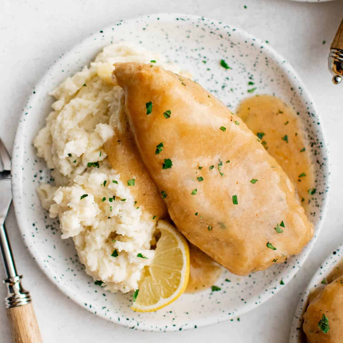 Crockpot Lemon Pepper Butter Chicken - The Salty Marshmallow