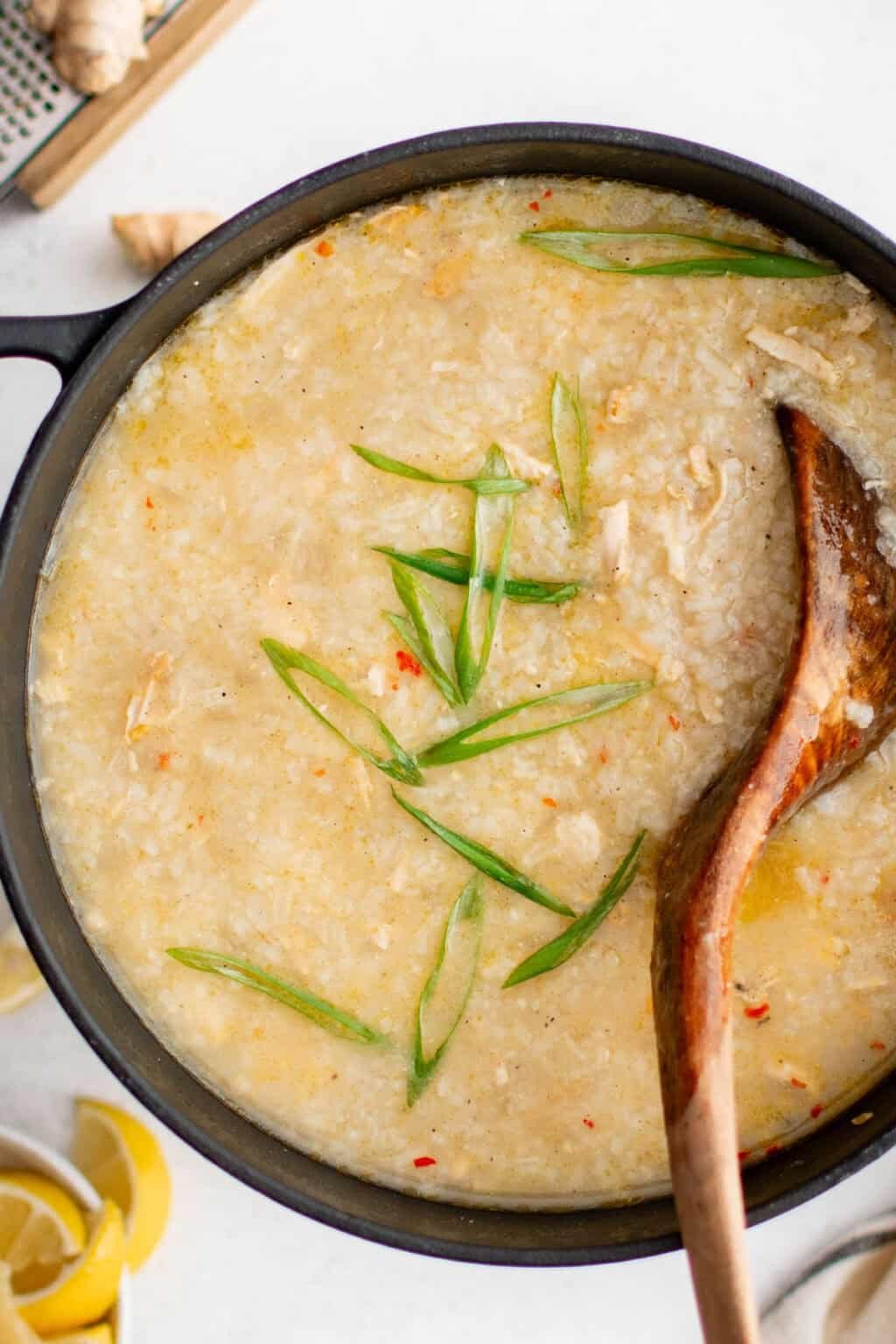 Ginger Chicken & Rice Soup - The Salty Marshmallow