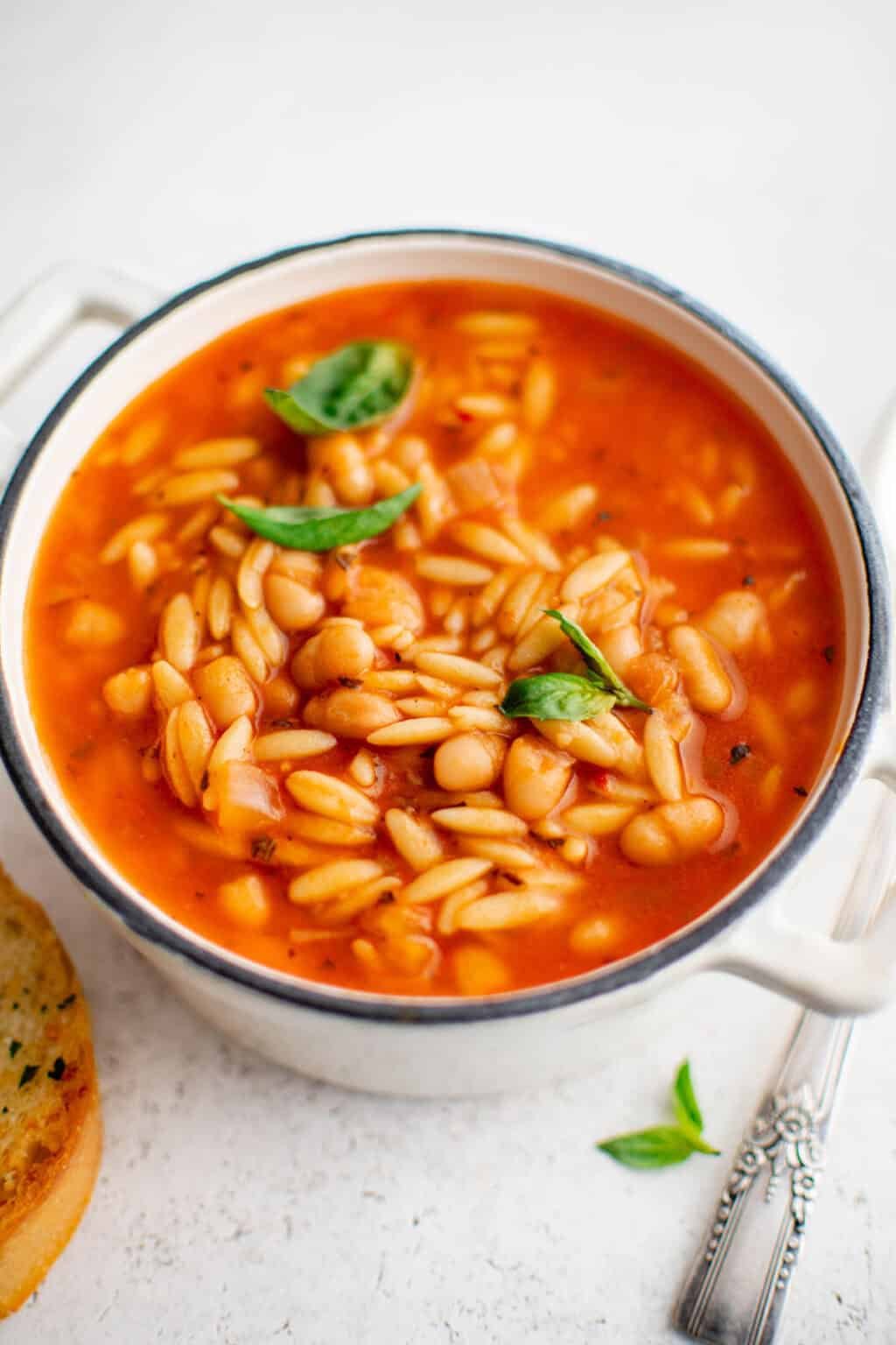 Tomato Orzo Soup - The Salty Marshmallow